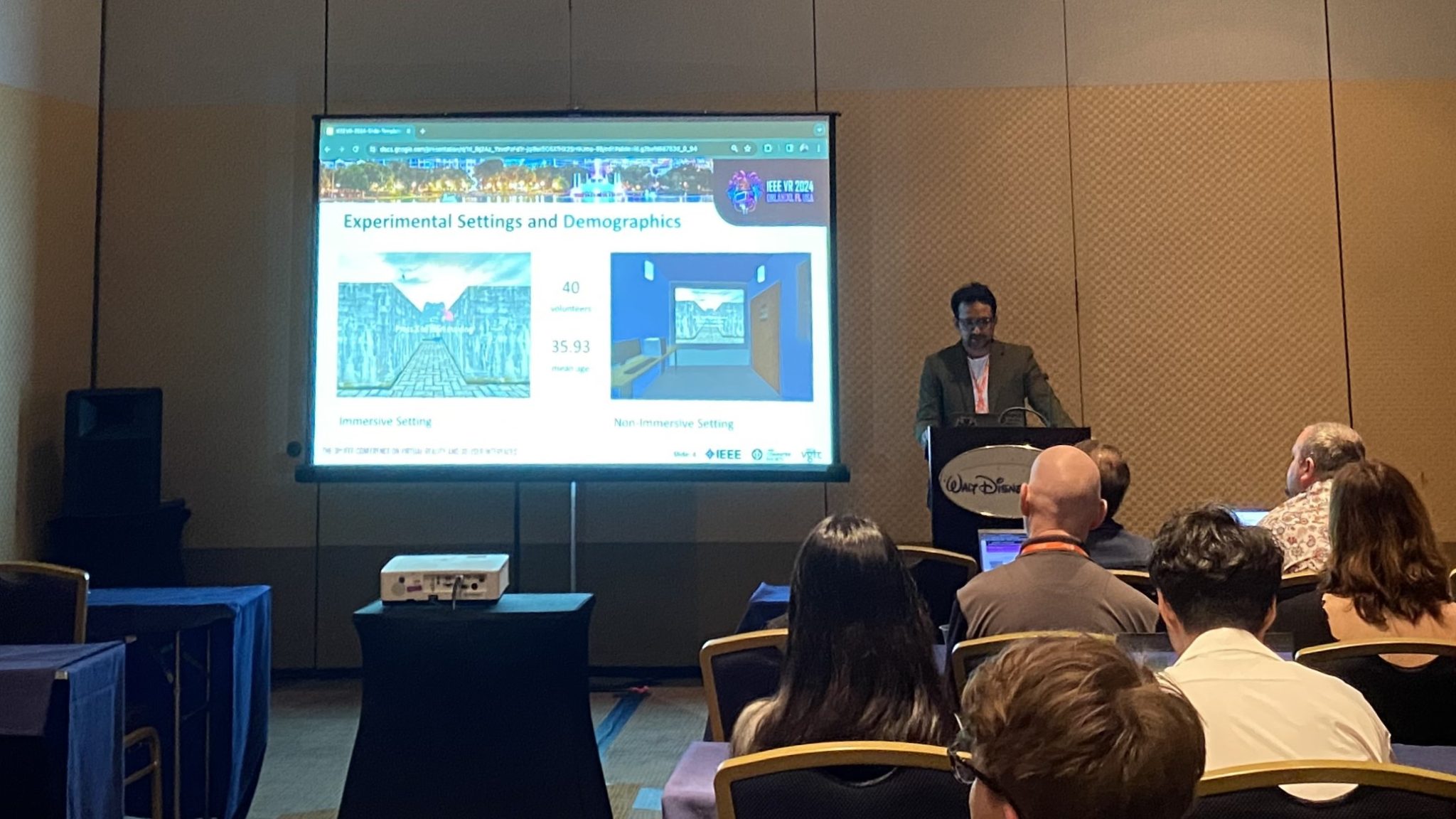 Mohammad Jahed Murad Sunny presents at IEEE VR 2024 - Emerging ...